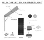 20W  ALL IN ONE High lumen Solar LED street  Light with aluminum material for Project  use outdoor use