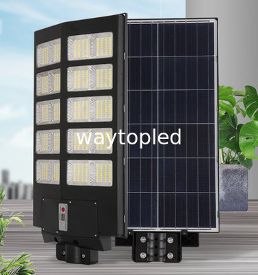 waterproof IP65 ABS material motion wall mount pole mount integrated led all in one led solar street light 400W