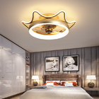 36W Modern Decorative LED Ceiling Fan Lamp Adjustable Wind Speed With Remote Control Sand Gold Indoor Lighting Bedroom